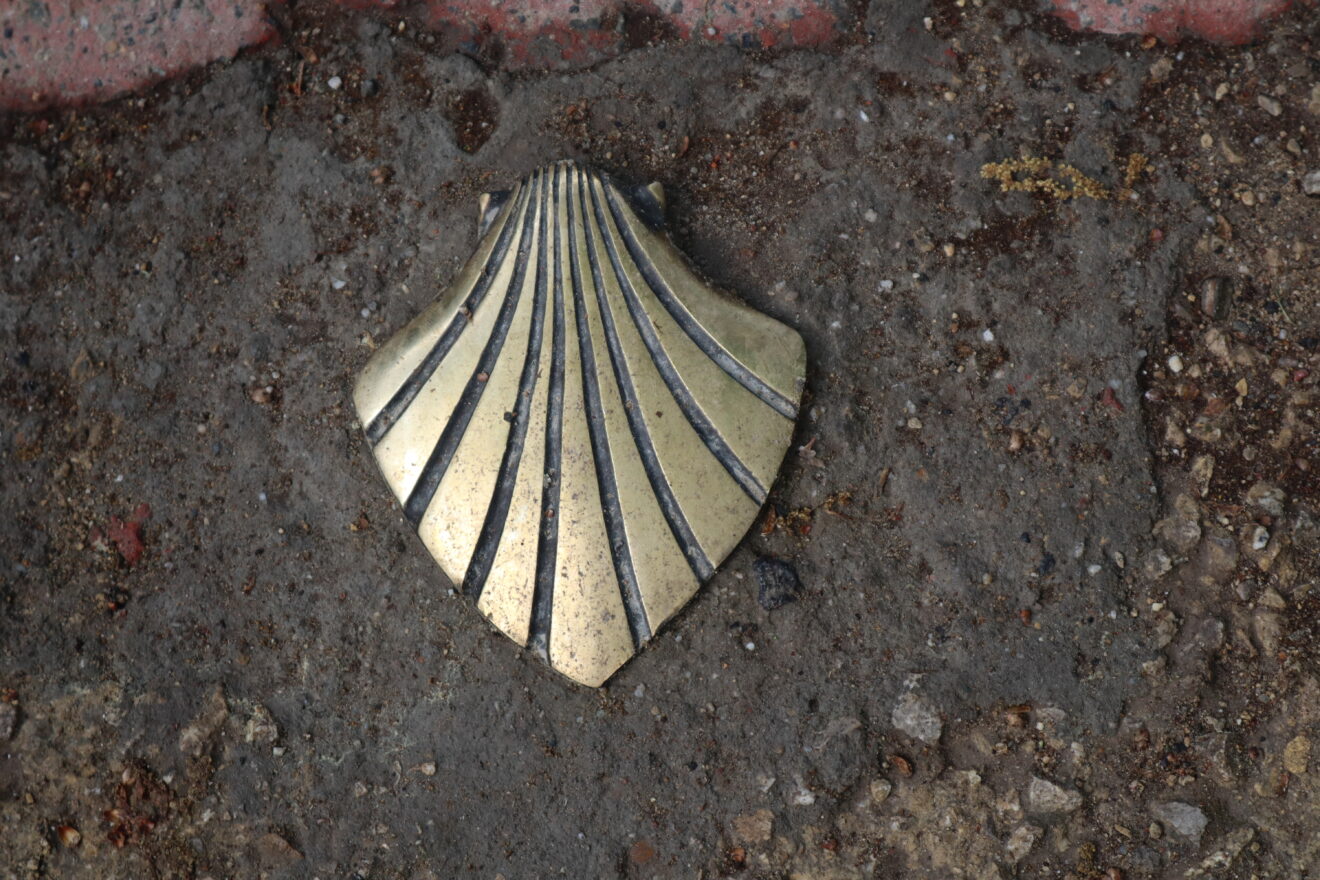 Compostela-wandeling door ‘Parel van Brabant’ gemarkeerd met schelpen ...