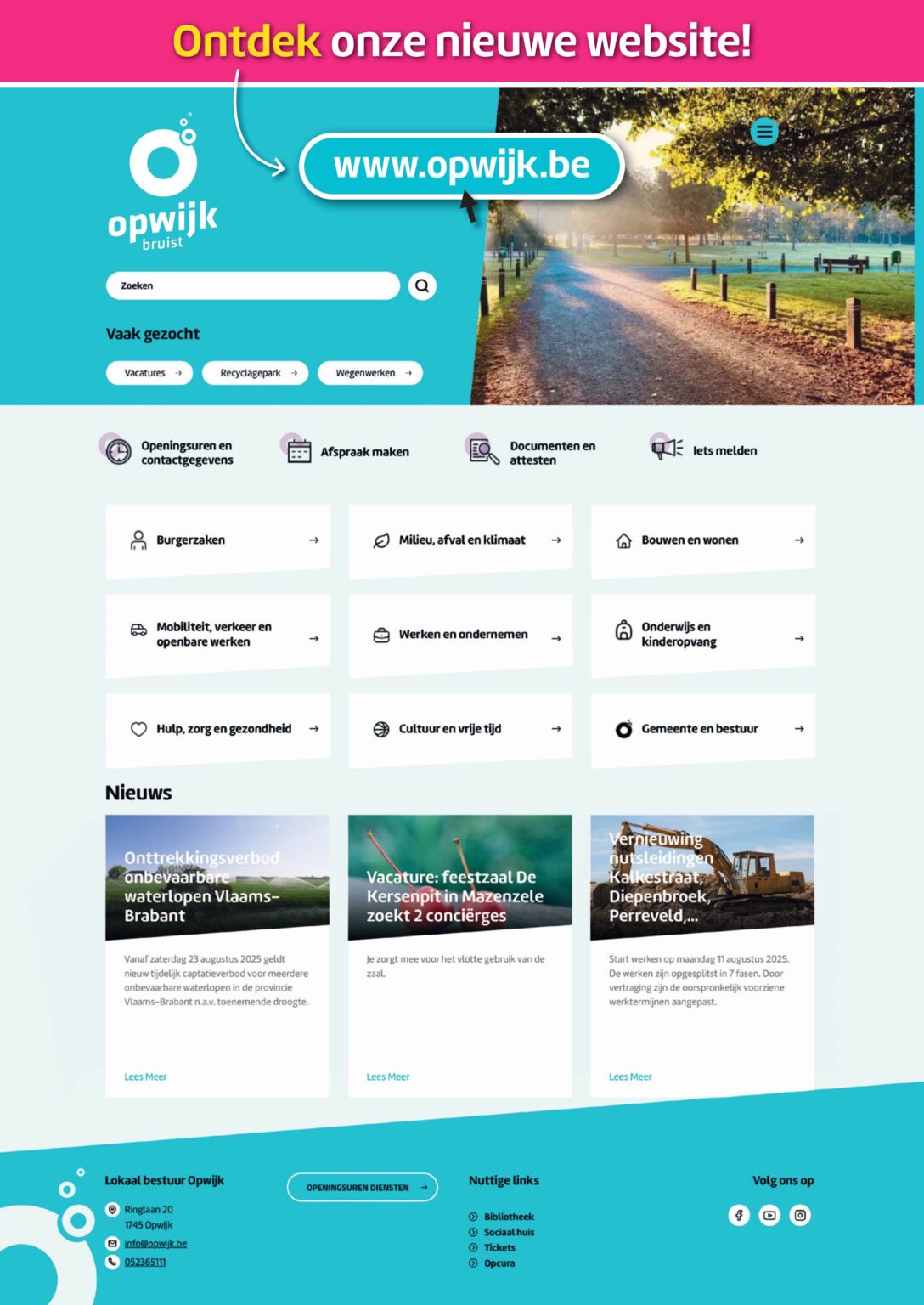 Opwijk lanceert nieuwe website – Goeiedag